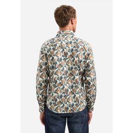 NO EXCESS Herren NO EXCESS Langarmhemd &raquo; Bedrucktes Hemd Shirt Stretch Allover Printed&laquo; M, Normalgr&ouml;&szlig;en