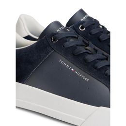 Tommy Hilfiger Herren Sneaker &raquo;TH COURT MIX NUBUCK&laquo; , Freizeitschuh, Halbschuh, Schn&uuml;rer mit zwei Logoschriftz&uuml;gen 43
