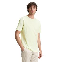 Tom Tailor T-Shirt mit Logo Stickerei lime cream green S S Rundhalsshirt von Tom Tailor