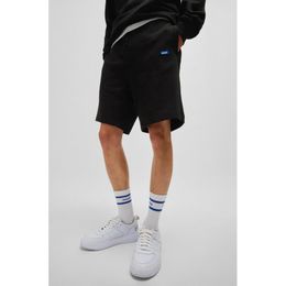 Hugo Blue Herren HUGO Blue Sweatshorts &raquo;Nasensio&laquo; mit Markenlabel schwarz M, N-Gr