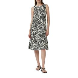 s.Oliver Damen s.Oliver Midikleid mit All-Over Print schwarz 38, N-Gr
