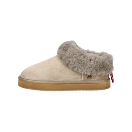 Shepherd Damen Stiefelette &raquo; Hausschuhe Veloursleder&laquo; beige 40