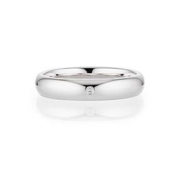 Bruno Banani Unisex Trauring &raquo;Schmuck Geschenk Ehering Hochzeit Damenring Herrenring&laquo; wahlweise mit oder ohne Brillant, Made in Germany silber