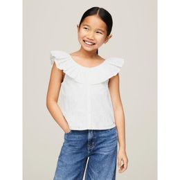 Tommy Hilfiger Babydollshirt &raquo;BRODERIE ANGLAISE FRILL TOP&laquo; Kinder bis 16 Jahre White 7 (122) 7 (122) Babydollshirt von Tommy Hilfiger