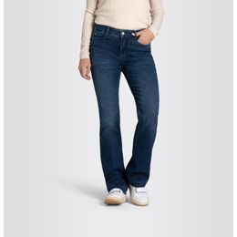 MAC Damen MAC Bootcut-Jeans &raquo;Dream-Boot&laquo; Gerade geschnitten mit leicht ausgestelltem Bein blau 34, L&auml;nge 32