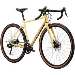 Gravelbike &raquo;KROSS Gravelbike Esker 4.0 28" gelb&laquo; 20 Gang Shimano GRX RX400 Schaltwerk Kettenschaltung gelb Gravelbike