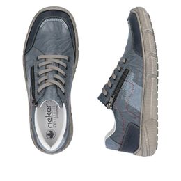 Rieker Herren Sneaker , Schn&uuml;rschuh, Halbschuh, Freizeitschuh mit Rei&szlig;verschluss blau 42