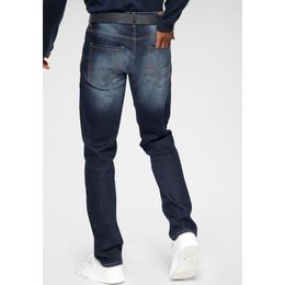 H.I.S. H.I.S Herren Straight-Jeans &raquo;DIX&laquo; gerade Beinform, niedrige Leibh&ouml;he, Used-Waschung 30, L&auml;nge 34