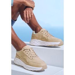 John Devin Herren Sneaker &raquo;Schn&uuml;rschuh&laquo; Freizeitschuh, Schn&uuml;rhalbschuh, Halbschuh Unisex VEGAN beige 42