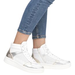 Remonte Damen Plateausneaker , Freizeitschuh, Schn&uuml;rschuh, High Top-Sneaker mit Kontrastbesatz 38