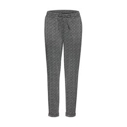 Vivance Damen Jogger Pants mit Zickzack-Muster, Schlupfhose, Gummibund, schmale Passform schwarz-wei&szlig; 36, N-Gr