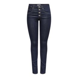 Only Damen Only Skinny-fit-Jeans &raquo;ONLRAIN HW SK VIS BUTTON PUSH UP DNM PIM&laquo; blau M (38), L&auml;nge 30