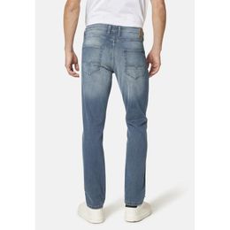 Stooker Men Herren 5-Pocket-Jeans &raquo;Glendale Season Slim Straight Fit&laquo; Slim Straight Fit Casual Clean Wash Denim Jeans f&uuml;r Herren blau 34, L&auml;nge 32