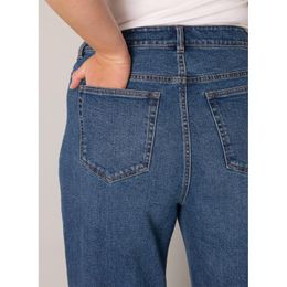 Base Level Curvy Damen Weite Jeans in gro&szlig;en Gr&ouml;&szlig;en blau 46, L&auml;nge 32