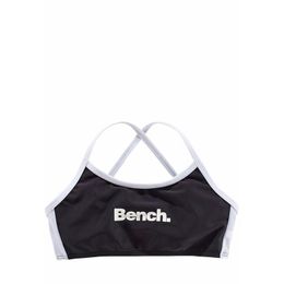 Bench. M&auml;dchen Bustier-Bikini mit gekreuzten Tr&auml;gern schwarz-wei&szlig; 122/128, N-Gr