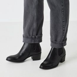 Tamaris Damen Chelseaboots , Blockabsatz, Westernstiefelette mit Stretcheinsatz au&szlig;en 37