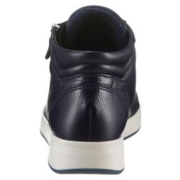 Ara Damen Schn&uuml;rboots &raquo;ROM&laquo; , Keilabsatz, High Top-Sneaker, Freizeitschuh in Schuhweite G = weit blau 8,5 (42,5)