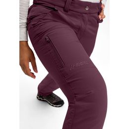 Maier Sports Damen Funktionshose &raquo;Helga&laquo; warme Damen Outdoorhose, robuste Wanderhose, Regular Fit lila 34, Normalgr&ouml;&szlig;en