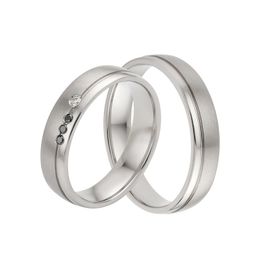 Firetti Kinder Trauring &raquo;Schmuck Geschenk Hochzeit Ehering "LIEBE"&laquo; Made in Germany, wahlweise mit oder ohne Brillanten silber