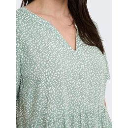Only Carmakoma Damen Only CARMAKOMA &raquo;CARZALLY LIFE S/S THEA TUNIC DRESS NOOS&laquo; Sommerkleid gr&uuml;n 52, N-Gr