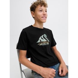 Jack & Jones Jack & Jones Junior Jungen T-Shirt &raquo;JJSUN TEE SS CREW NECK JNR&laquo; schwarz 140