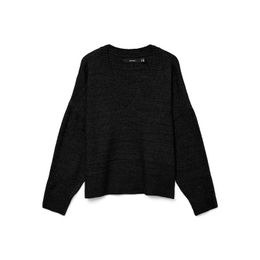 V&eacute;ro Moda Vero Moda Damen Strickpullover &raquo;VMBOOM STRUCTURE LS V-NECK PULLOVER BOO&laquo; schwarz M