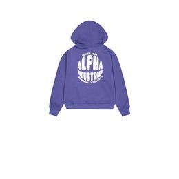 Alpha Industries Damen Hoodie &raquo;Logo Hoodie Backprint W&laquo; lila M