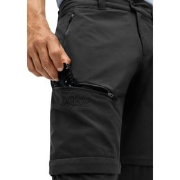 Maier Sports Herren Outdoorhose &raquo;Tajo Zip Loop&laquo; Herren Wanderhose, Zip-Off Funktionshose, 4 Taschen, Regular Fit schwarz 98, Langgr&ouml;&szlig;en