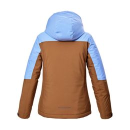 Killtec M&auml;dchen Funktionsjacke &raquo;KOW 353 GRLS JCKT&laquo; Wasserdichte M&auml;dchenjacke mit Kapuze, Schneefang und Fleece-Einsatz braun 152
