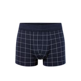 Schiesser Herren Boxershorts &raquo;Fine Interlock&laquo; ohne Eingriff, Karo-Muster, Interlock-Qualit&auml;t blau 8