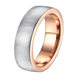 DOOSTI Unisex DOOSTI Trauring &raquo;Schmuck Geschenk Edelstahl Trauring Ehering Partnerring LIEBE&laquo; Made in Germany - wahlweise mit oder ohne Zirkonia rosa