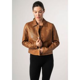 Mauritius Lederjacke »MWLefei« mit Brusttaschen camel M