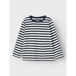 name it Jungen Langarmshirt &raquo;NMMSALMO NREG LS TOP NOOS&laquo; im tollen Ringel-Look blau 80