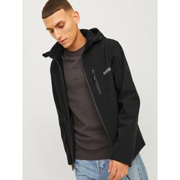 Jack & Jones JACK & JONES Softshelljacke »JJTAYLOR SOFTSHELL JACKET« mit Kapuze Black L L Moderne Jacke von Jack & Jones