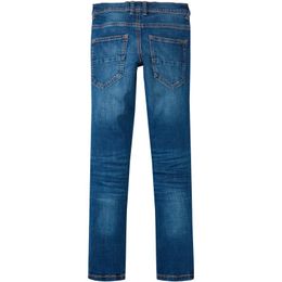 Tom Tailor Kinder Tom Tailor Slim-fit-Jeans mit Knopf- und Rei&szlig;verschluss blau 158, N-Gr
