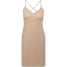 Triumph Damen Unterkleid &raquo;Body Make-Up T Dress 02&laquo; nahezu unsichtbar, tiefer V-Ausschnitt beige XL, N-Gr