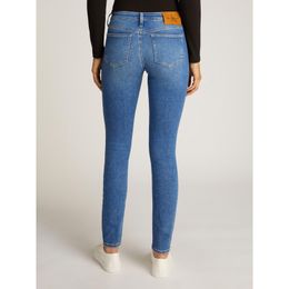 Calvin Klein Jeans Damen Skinny-fit-Jeans &raquo;MID RISE SKINNY&laquo; mit stoned wash Optik, mit Coinpocket blau 32, L&auml;nge 32