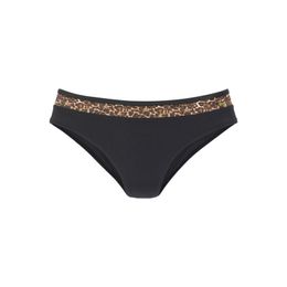 Lascana Damen Lascana Bikini-Hose &raquo;Adele&laquo; mit trendigen Details schwarz 34, N-Gr