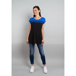 Seidel Moden Damen T-Shirt &raquo;Exklusiv bei OTTO&laquo; Long-Top mit Colorblocking - MADE IN GERMANY blau 44