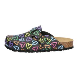 Lico Damen Clog &raquo;Clog Bioline Clog Print&laquo; schwarz 40