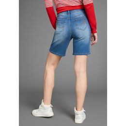 Kangaroos Damen Kangaroos Jeansbermudas High Waist blau 48, N-Gr