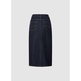 Pepe Jeans Damen Jeansrock &raquo;MIDI SKIRT HW&laquo; im 5-Pocket-Stil blau XS (34)
