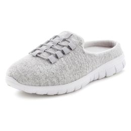 Vivance Damen Hausschuh &raquo;Sneaker&laquo; Slipper, Pantoffel, Pantolette, Clog VEGAN grau 37