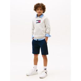 Tommy Hilfiger Jungen Sweatshirt &raquo;TOMMY SCRIPT FLAG SWEATSHIRT&laquo;, f&uuml;r Kinder bis 16 Jahre, Flag-Logo-Druck grau 4 (104)