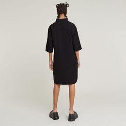 G-Star Raw G-Star Damen G-STAR Shirtkleid &raquo;Shirt Dress&laquo; Brusttasche mit krempelbaren &Auml;rmeln schwarz S, N-Gr