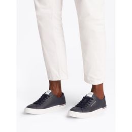 Tommy Hilfiger Herren Sneaker &raquo;CORE CORPORATE VULC LEATHER&laquo; , Freizeitschuh, Halbschuh, Schn&uuml;rer mit Logoschriftzug blau 45