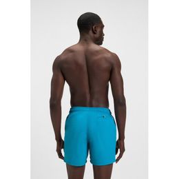 BOSS Herren BOSS Badeshorts &raquo;Octopus&laquo; Mit BOSS Logoschriftzug, elastischer Taillenbund mit Kordel blau S (48), N-Gr