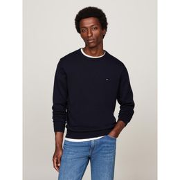 Tommy Hilfiger Herren &raquo;ESSENTIAL COTTON CREW NECK&laquo; 100% Baumwolle Crewneck Regular Fit Premium Mode blau M