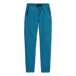 John Devin Herren Sweathose Jogginghose mit seitlichen Taschen und Bindeband aus Baumwoll-Mix blau S (44/46), N-Gr