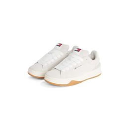 Tommy Jeans Damen Plateausneaker &raquo;TJW SKATE SNEAKER&laquo; , Freizeitschuh, Halbschuh, Schn&uuml;rschuh mit gepolstertem Schaftrand grau 38